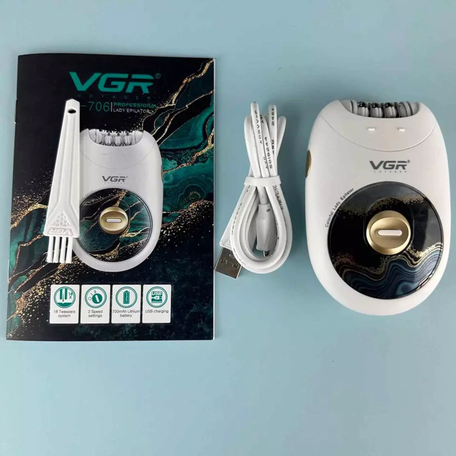 VGR V-706 Professional Women’s Epilator, Smooth Skin Care