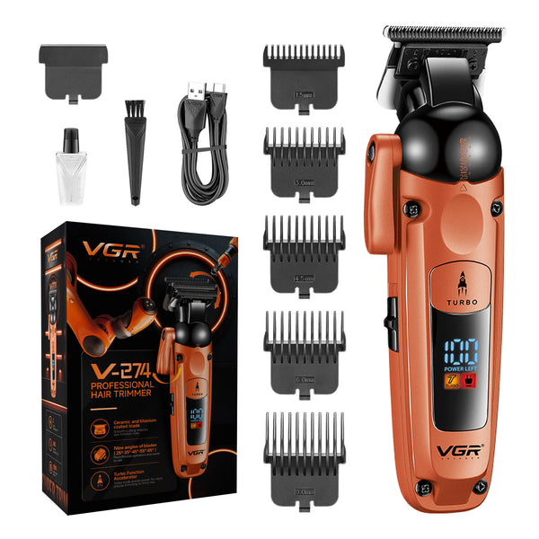 VGR V-274 Hair Trimmer | Ceramic-Titanium Blades & Turbo