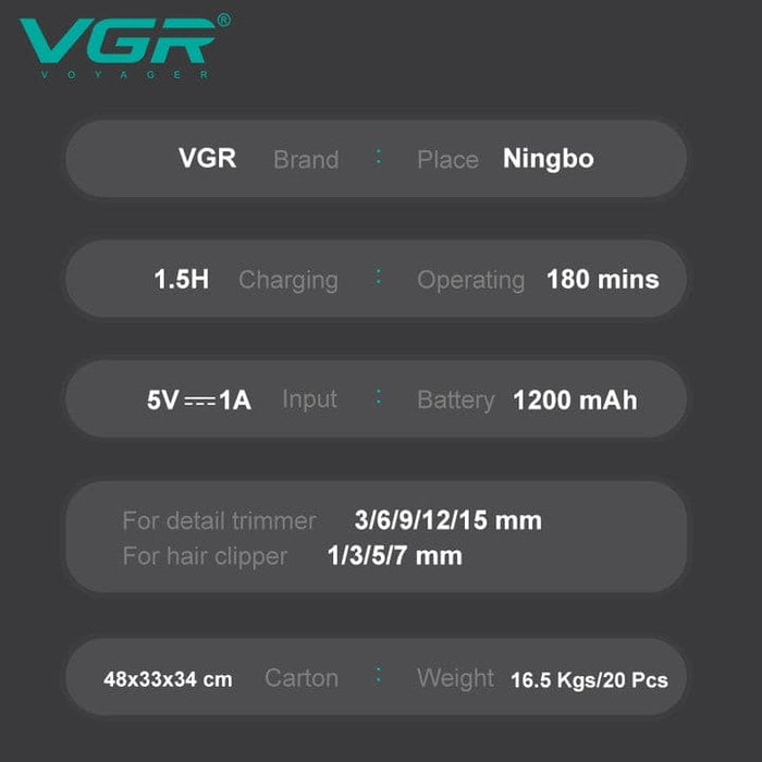 VGR V-110 Hair Professional Grooming Kit For (Men)