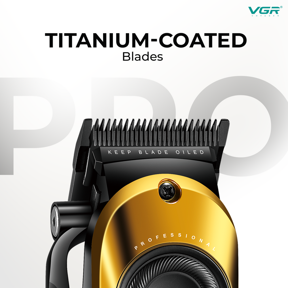 VL-786 Gold Hair Clipper for Men - Professional Limited Edition