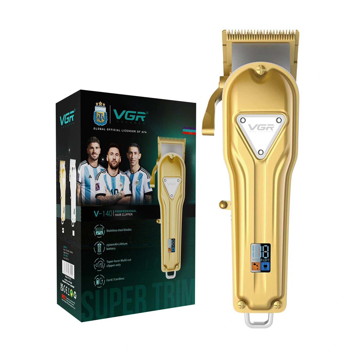 VGR V-140 Hair Clipper For Men, Gold